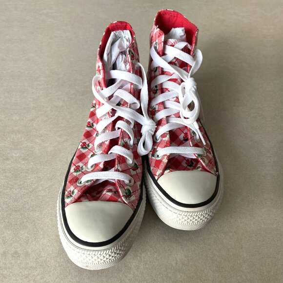 Converse | Shoes | Rare Converse All Star Strawberry Cherry High Top ...